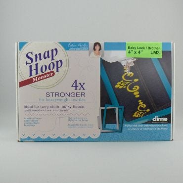 DIME Snap Hoop Monster Magnetic Hoop, 4 In X 4 In, Baby Lock And Broth ...